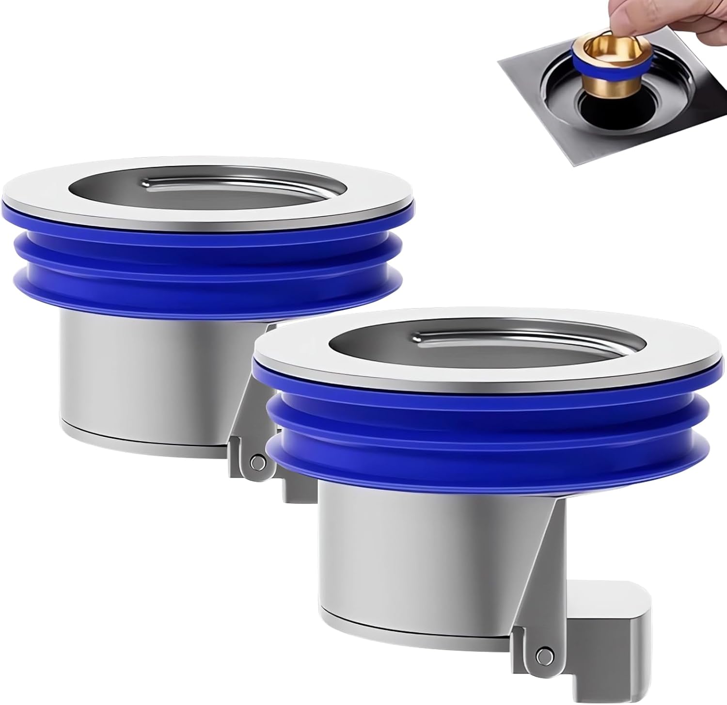 Amazon.com: QruiLanTu 2 Pieces Shower Floor Drain Backflow Preventer ...