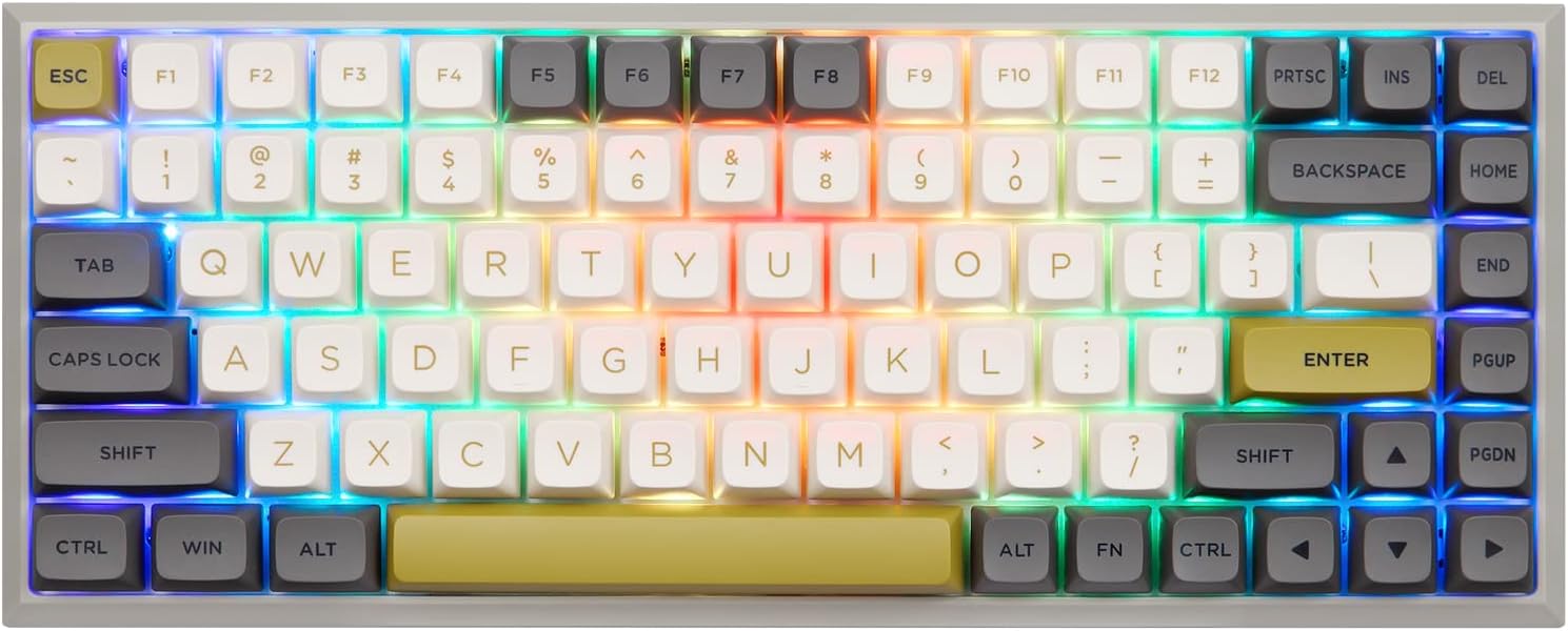 Motospeed SK84 RGB 75% Triple Mode BT5.0/2.4G/Type-C Hot Swappable ...