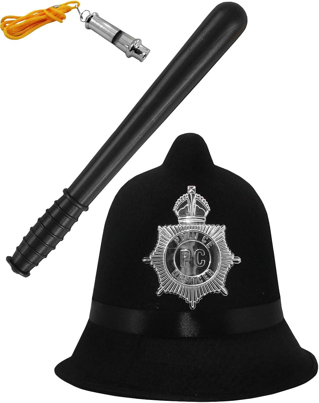 Amazon.com: British English Bobby Costume Accessory Kit, Multi, One ...