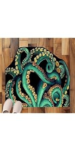 Amazon.com: HEBDKPE Octopus Bathroom Mat - Stylish Octopus Bathroom ...