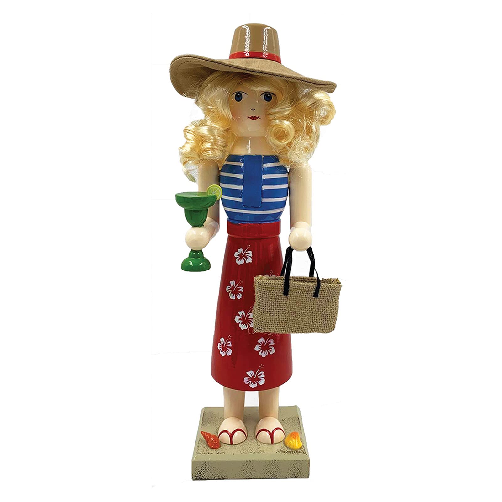Amazon.com: Santa's Workshop 14" Lady at The Beach Nutcracker : Home ...