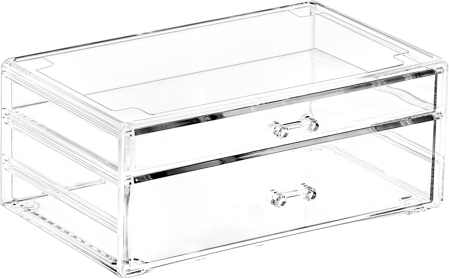 Amazon.com: Cq acrylic 4 Pack Clear Acrylic Drawer Organizer Countertop ...