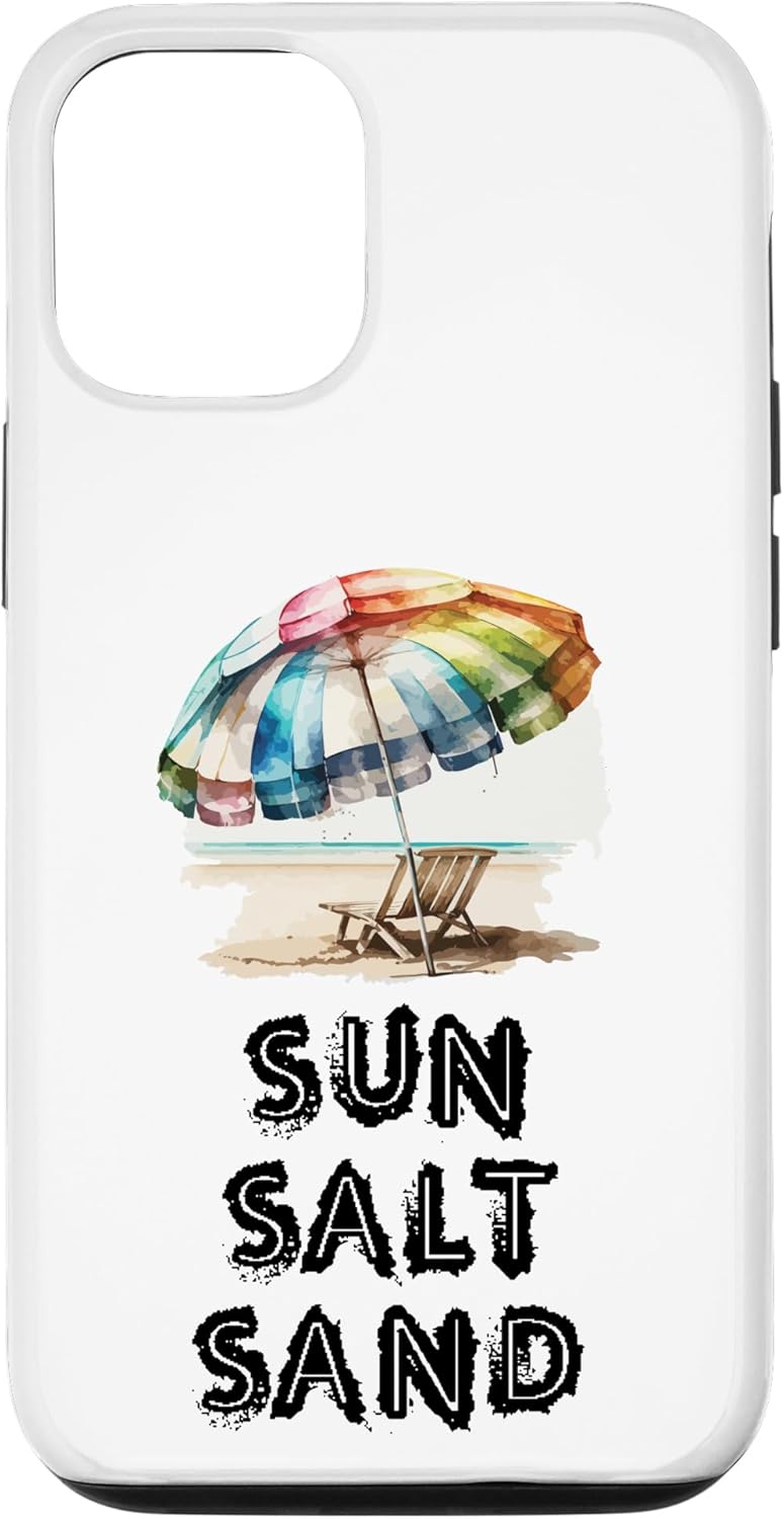 Amazon.com: iPhone 13 Sun Salt Sand Beach Theme Ocean Summer Beachy Sea ...