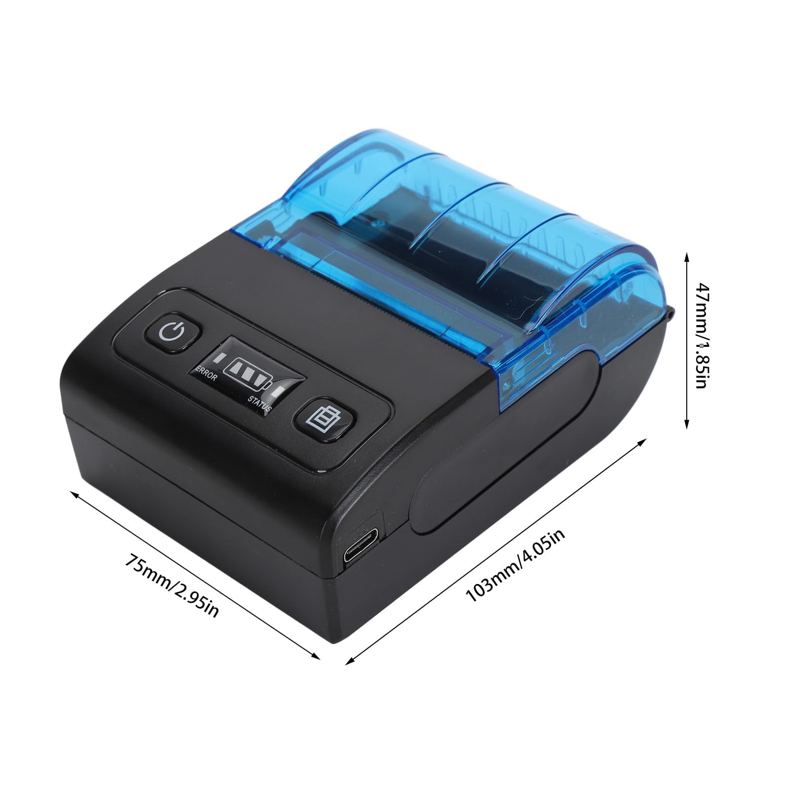 Mini Thermal Printer LSFYYDS Portable Thermal Receipt Printer - 2 Inch ...