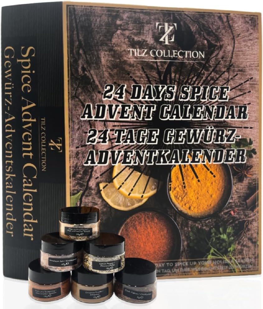 Gourmet Spice Advent Calendar 2025 – 24 Jars of Herbs, Spices ...