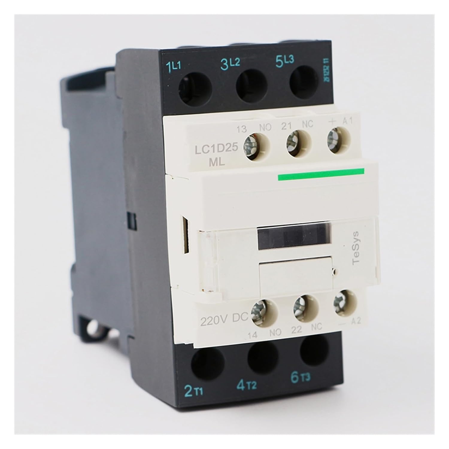 LC1D25ML DC Electric Magnetic Contactor 3P 3NO LC1-D25ML 25A 220V DC ...