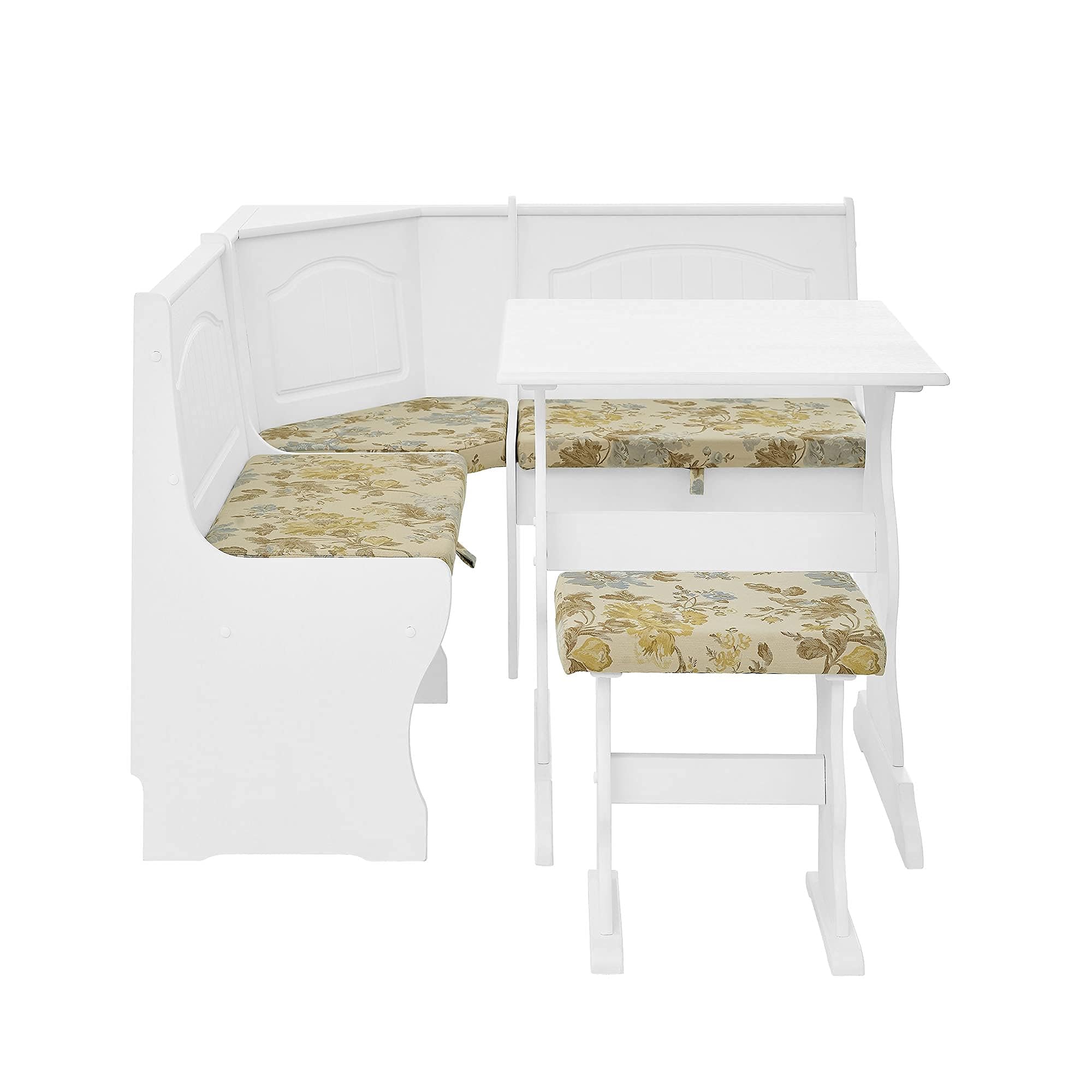 Snapklik.com : MUSEHOMEINC Modern Design 3 Pieces Solid Wood Breakfast ...