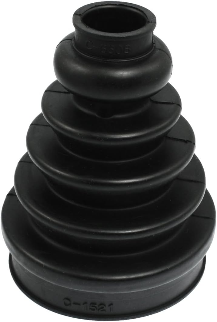 Amazon.com: uxcell Car Parts Black Rubber Inner Axle CV Joint Boot Dust ...