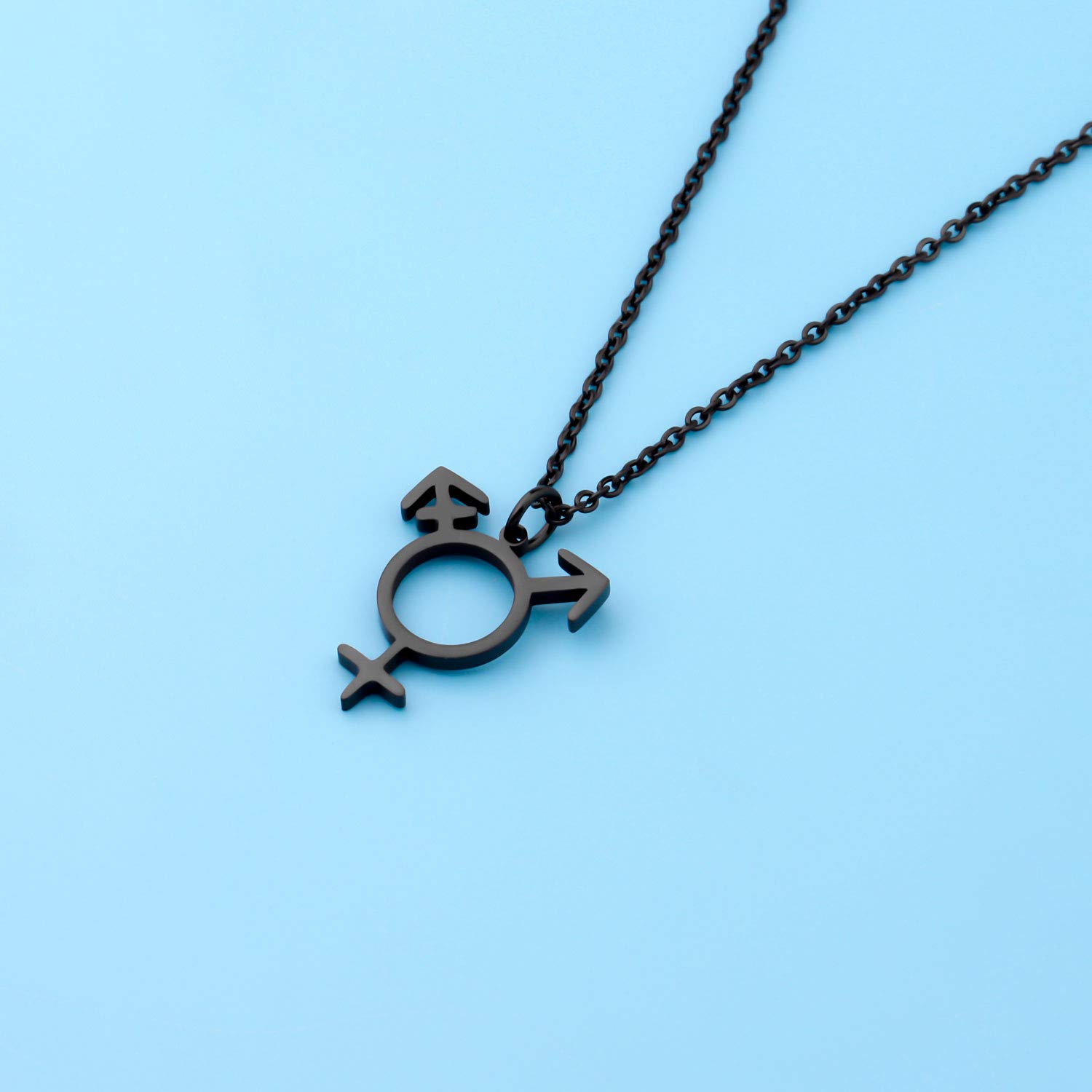 Snapklik.com : WUSUANED Transgender Symbol Necklace Transgender Pride ...
