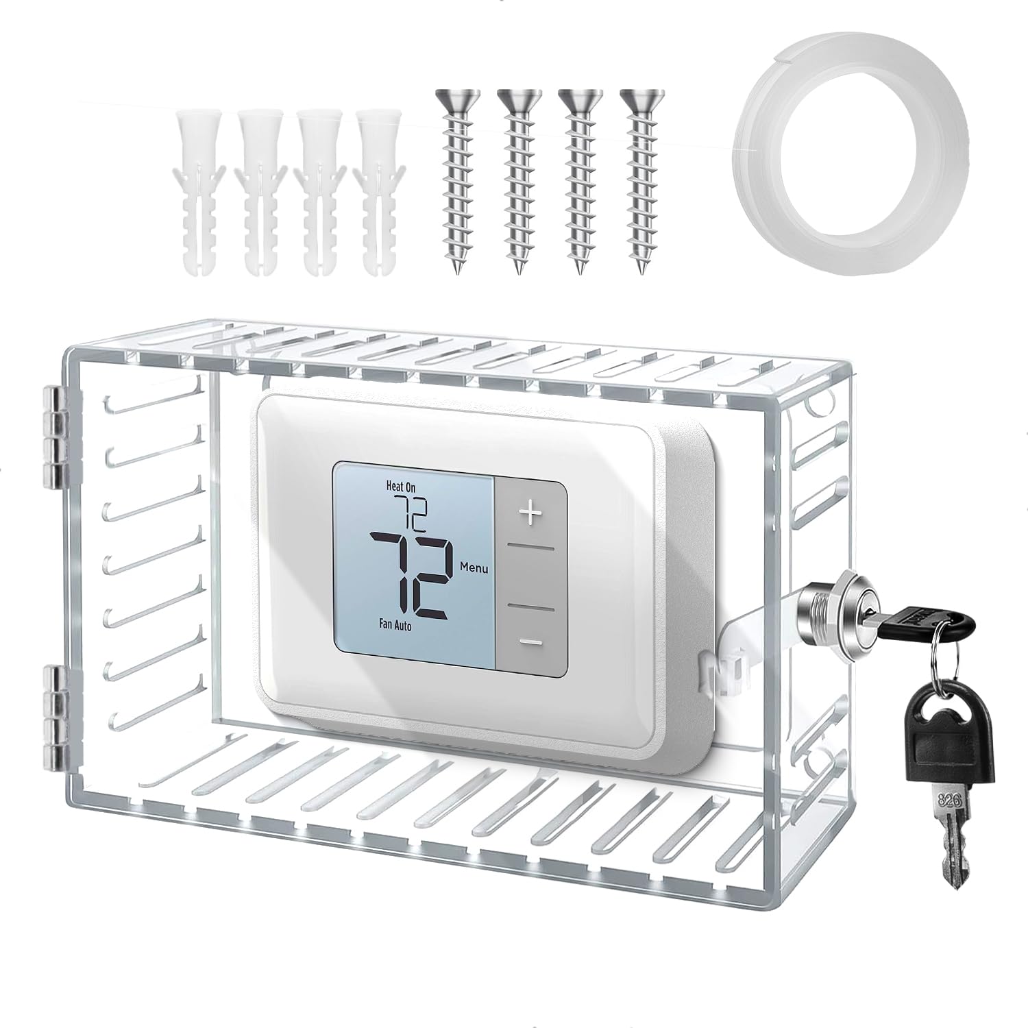 Snapklik.com : Transparent Thermostat Cover, Wall-Mounted Thermostat ...