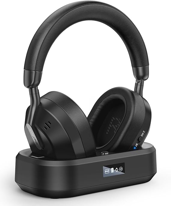 Amazon.com: Swiitech Ensemble Wireless Headphones for TV Watching, TV ...