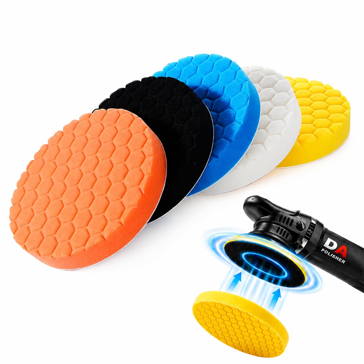 Amazon.com: Buffing Polishing Pads, 7 Inch 5 Pack Foam Polishing Pads ...