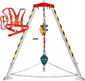 Amazon.com: Manhole Rescue Tripod System, Confined Space Tripod Kit ...