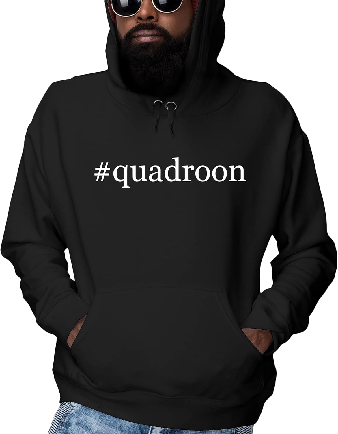 Amazon.com: Bucking Ham #quadroon - Men's Hashtag Ultra Soft Hoodie ...