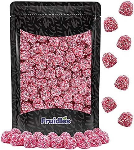 Amazon.com : Fruidles Pink Berry Gummy Candy, Nonpareils Coated Gummies ...