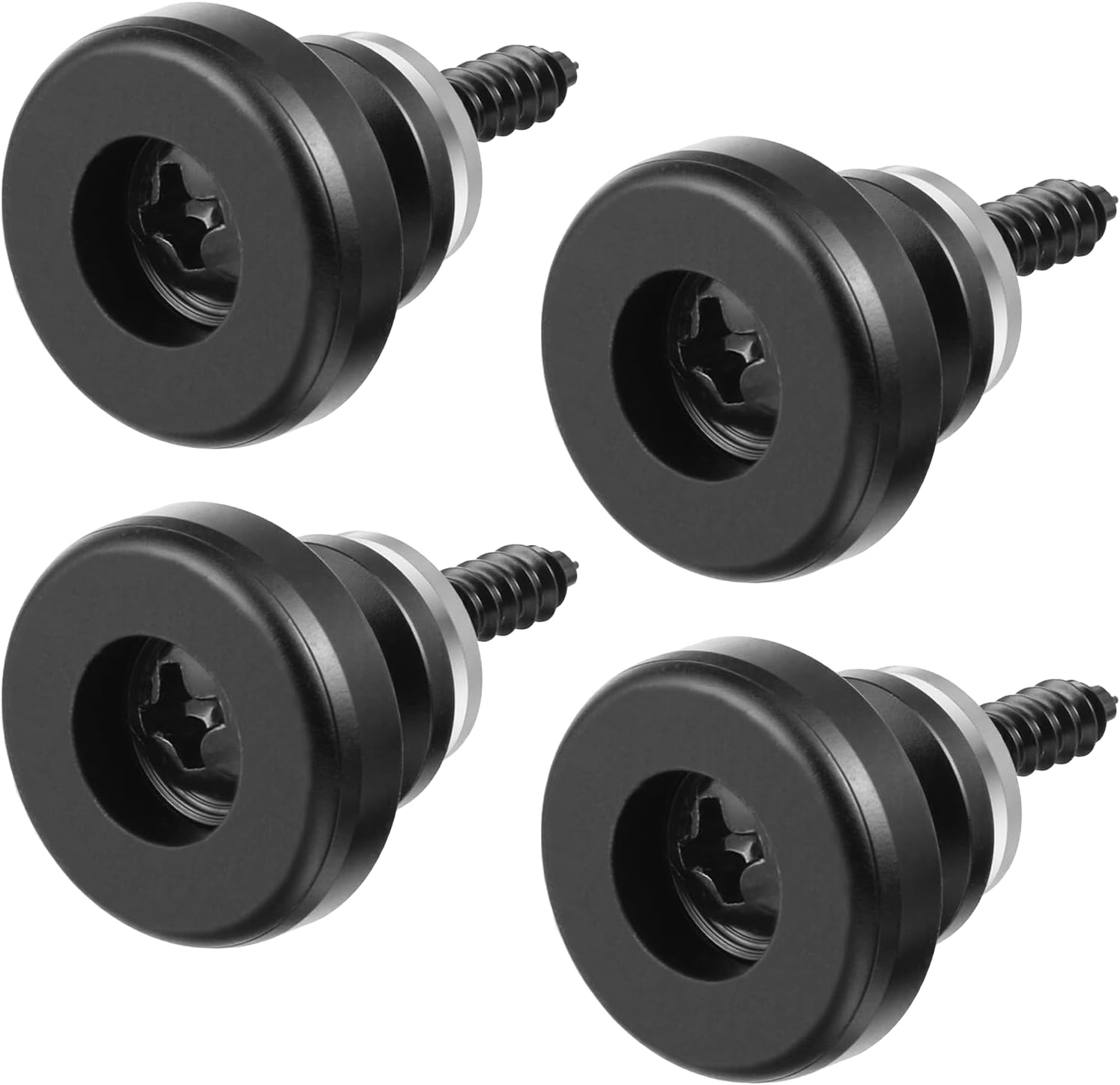 Amazon.com: 4 Pcs Guitar Strap Button Lock, Black Mushroom Style Guitar ...