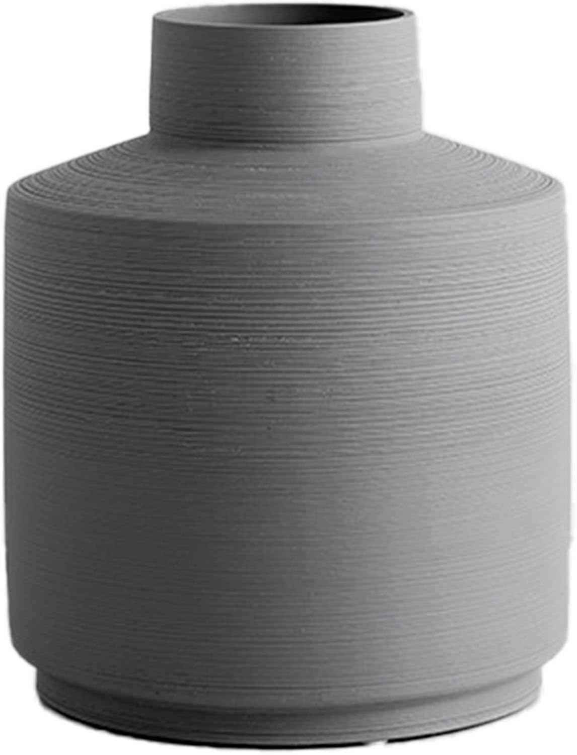 Amazon.com: Asopx Owl Flower Vase,Ceramic Vase,Ribbed Vase,Gray vase ...