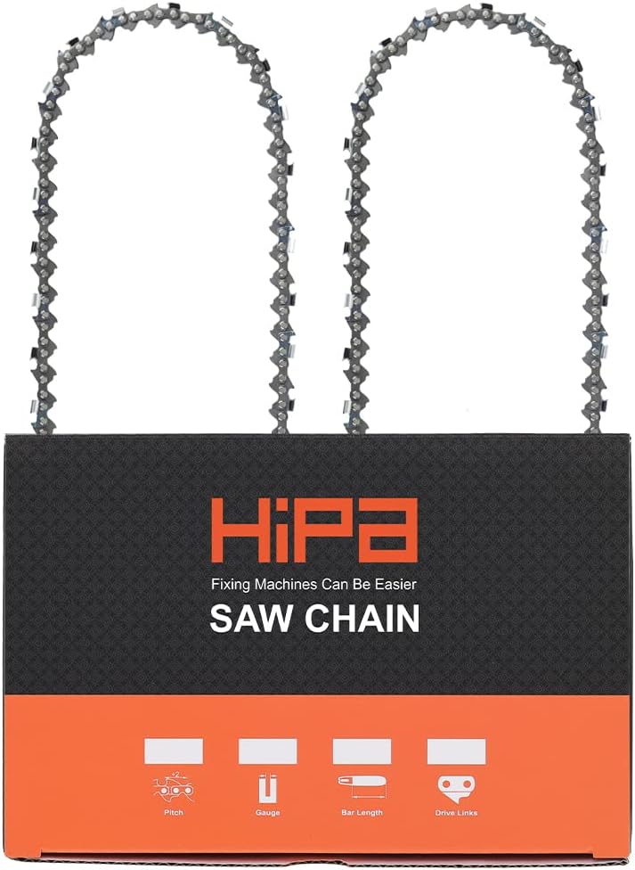 Amazon.com : Hipa 2Pcs 20 Inch Chainsaw Chain 26RS 81DL .325" Pitch .063" Gauge 26RM381 Fits ...