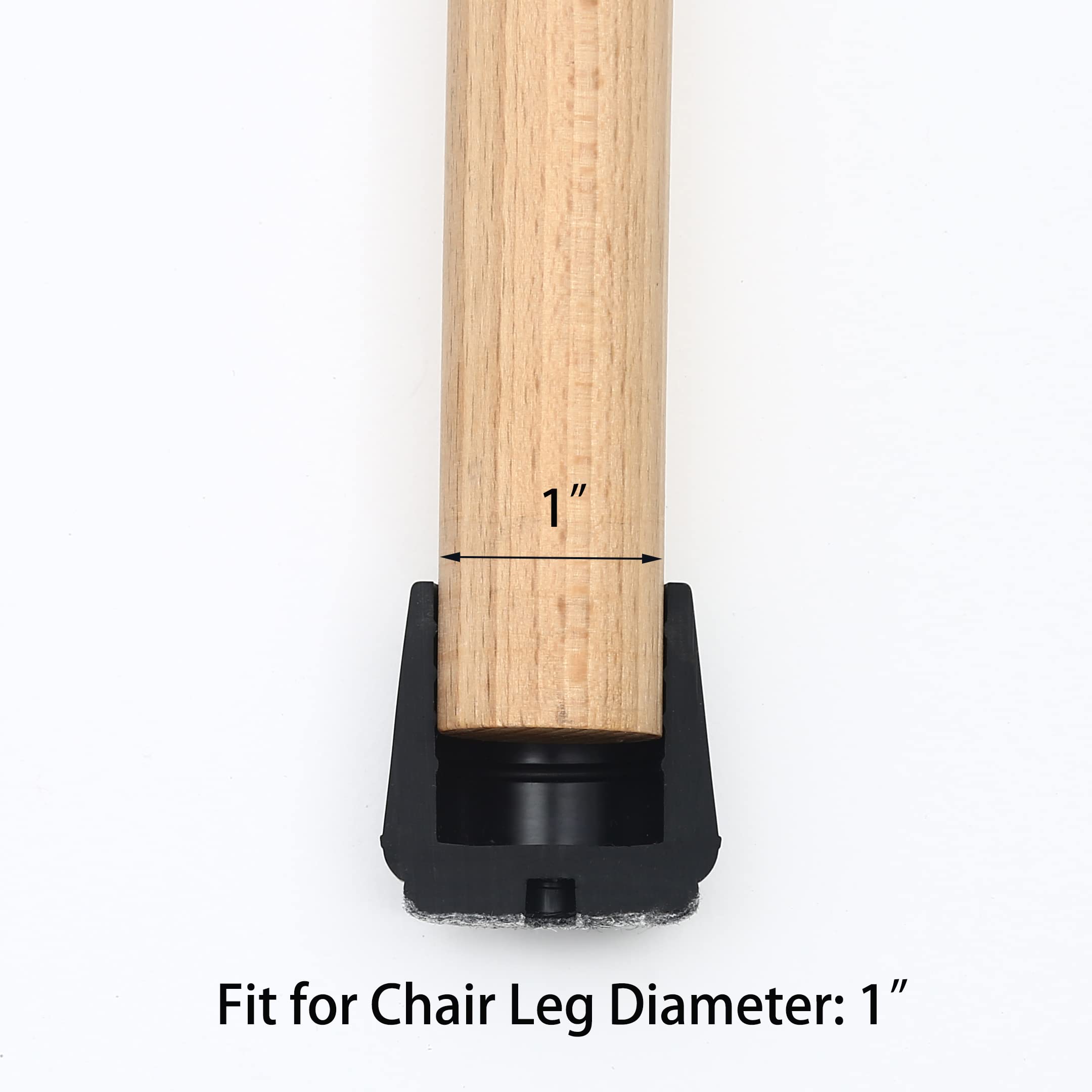 Snapklik.com : Furnigear 1" Chair Leg Tips Caps