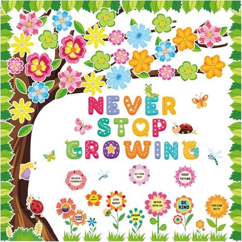 Amazon.com: Spring Bulletin Board Decorations for Classroom, 115 Pcs ...