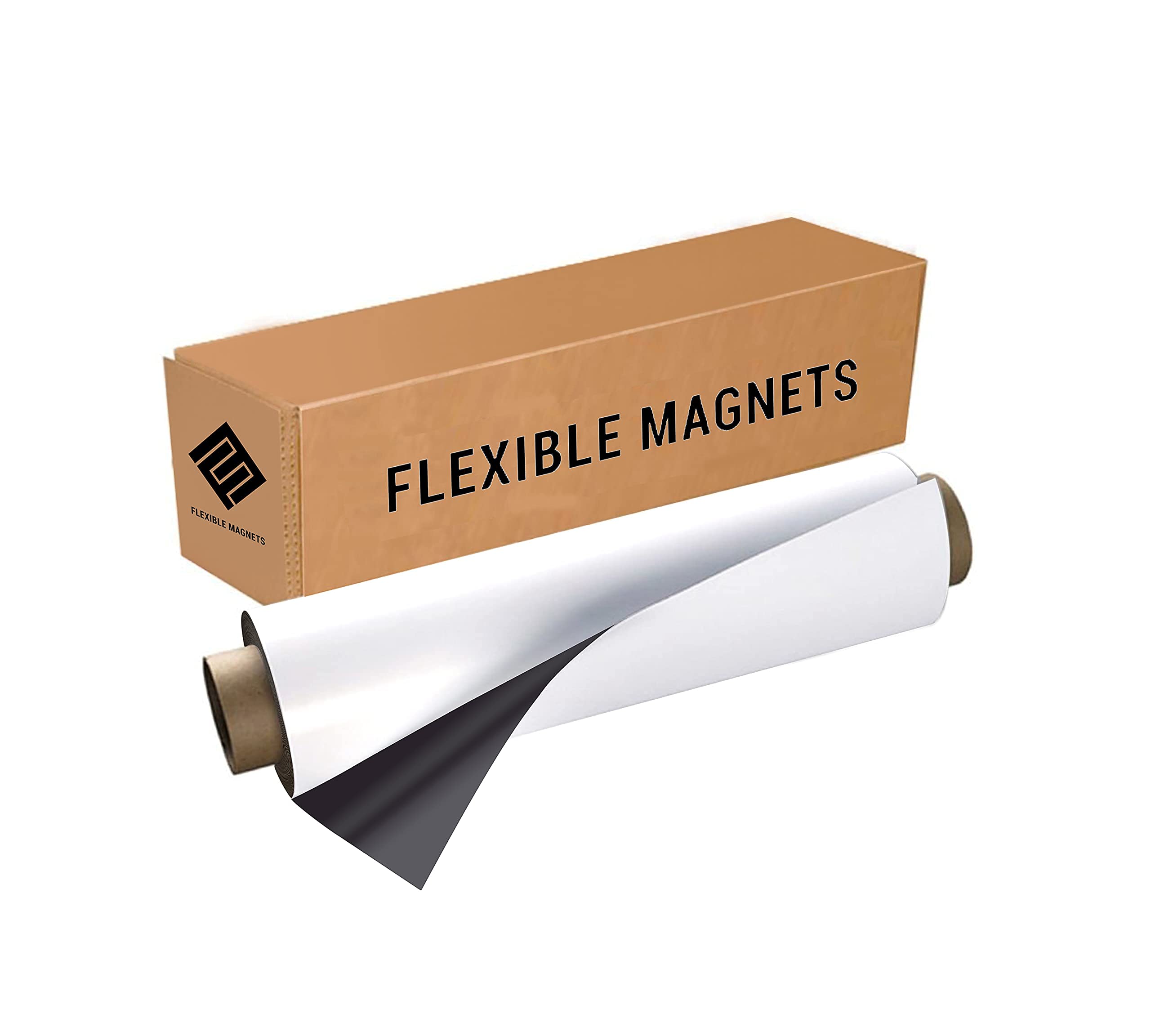 Amazon.com: Flexible Vinyl Roll of Magnet Sheets - White, Super Strong ...