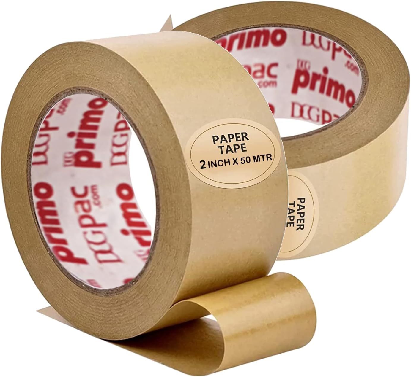 DCGPAC Brown Kraft Paper Tape, 2 inch 50 metre, Eco-Friendly ...