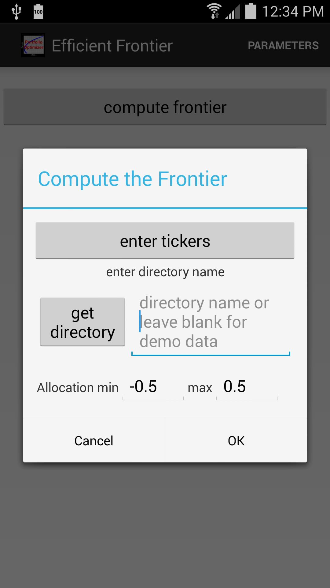 Efficient Frontier Portfolios - App on Amazon Appstore