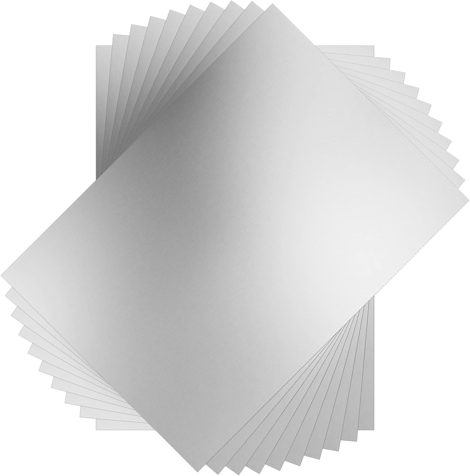 SENENQU 100pcs A4 Silver Mirror Card, 250gsm Metallic Paper Craft Card ...