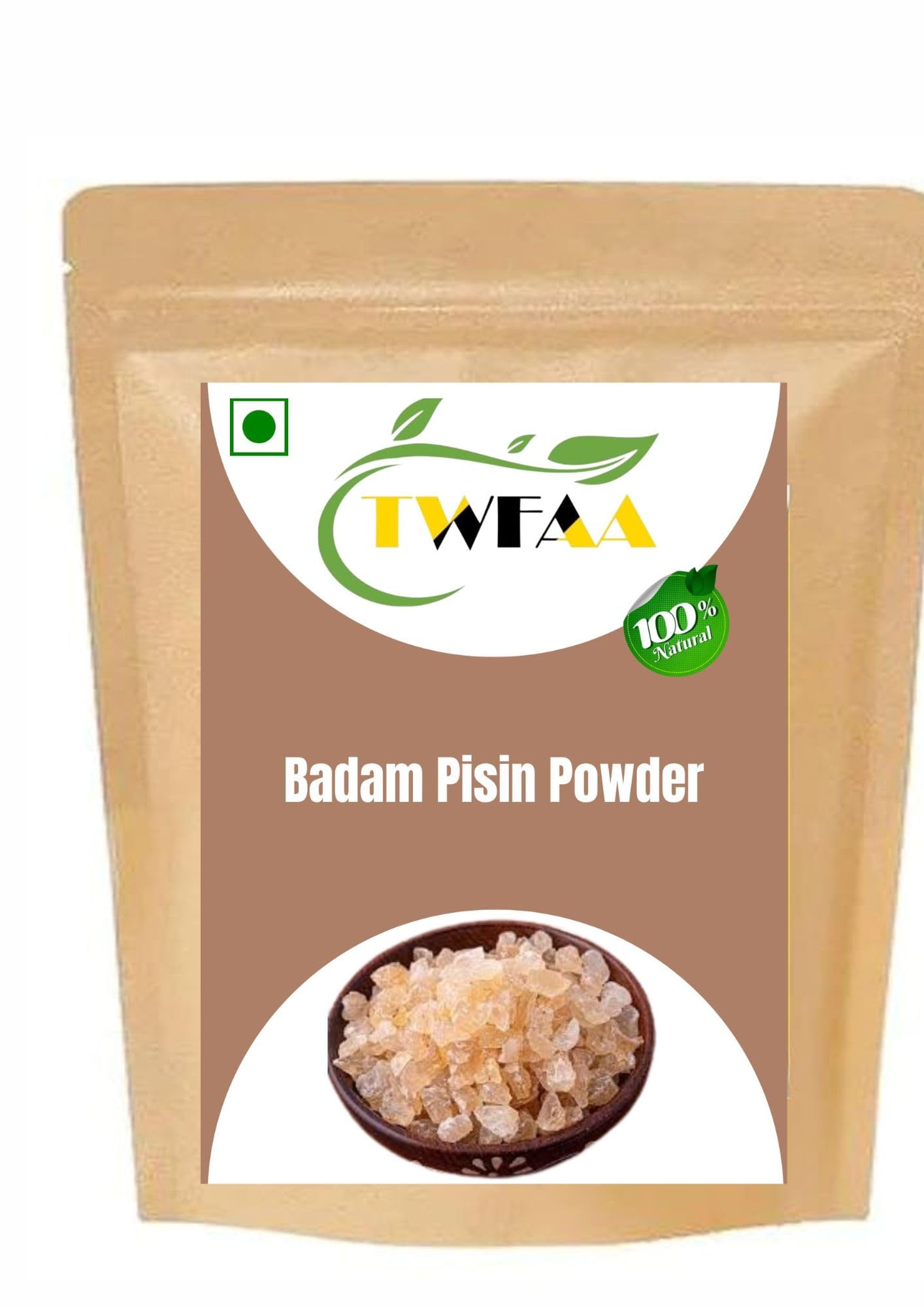 TWFAA Organics Natural Almond Gum/Badam Pisin Powder 200 gm : Amazon.in ...