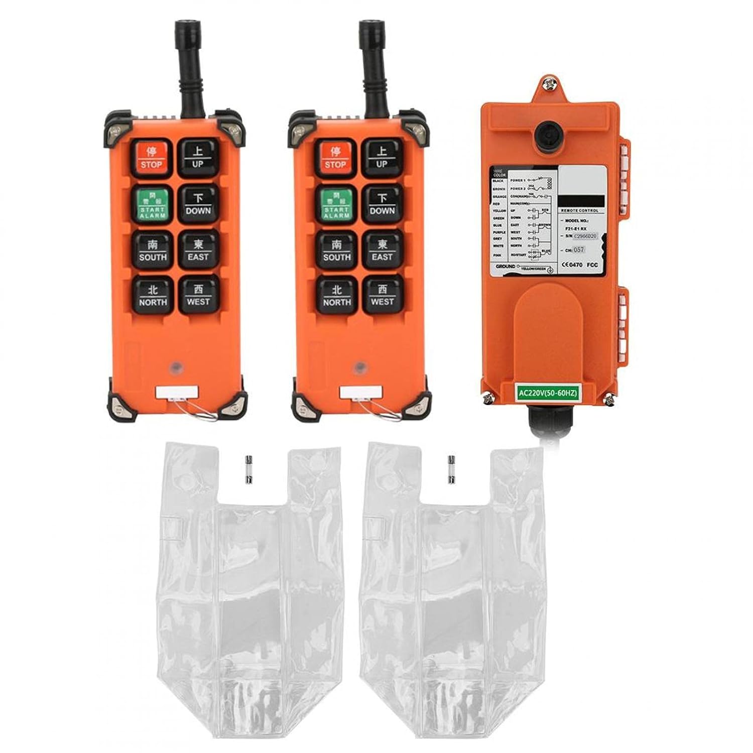 Wireless Crane Remote Control, 8 Buttons 220V Industrial Channel ...