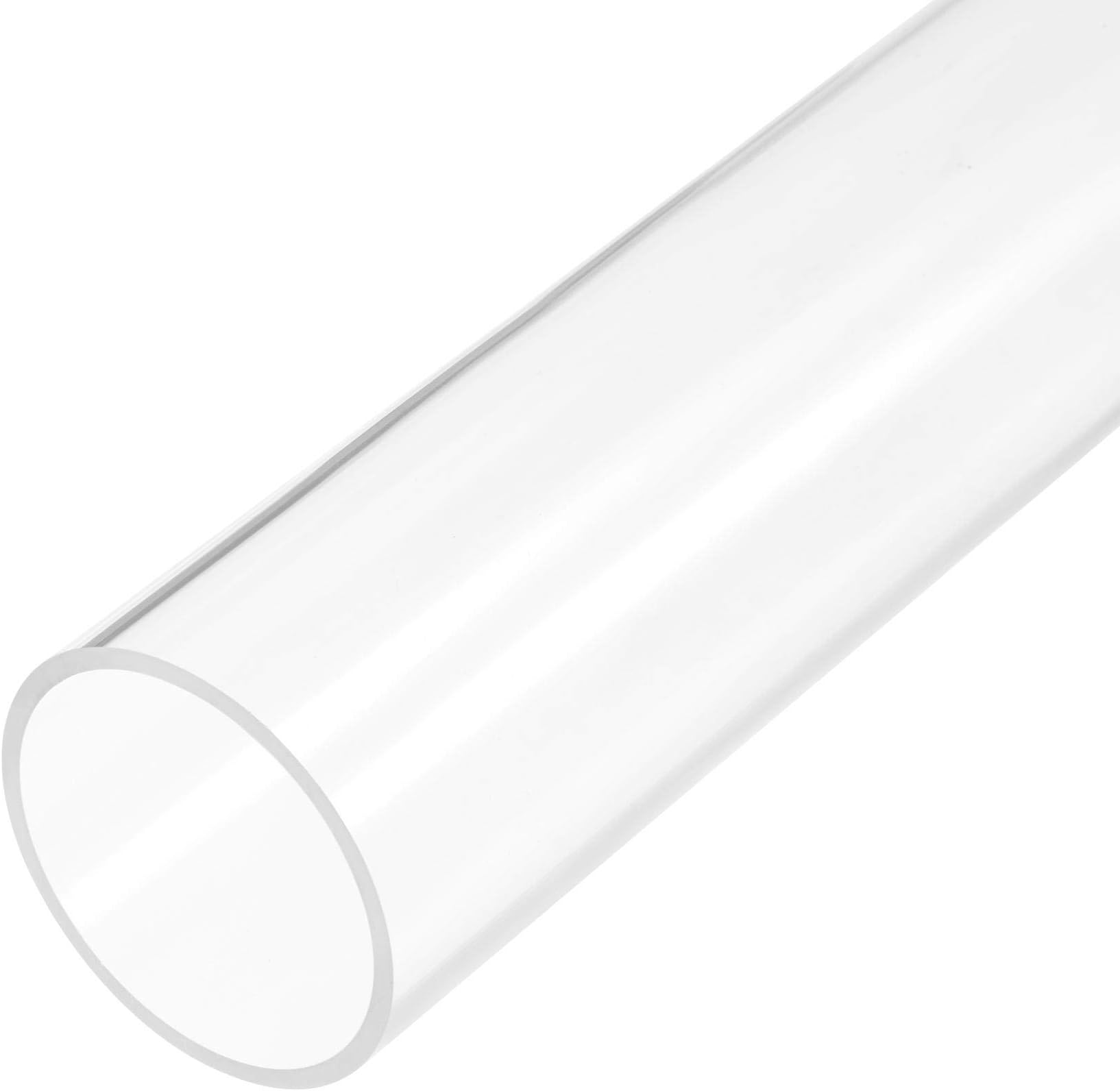 Amazon.com: 1 Foot Long plastic plexiglass tubes, Clear acrylic PVC ...