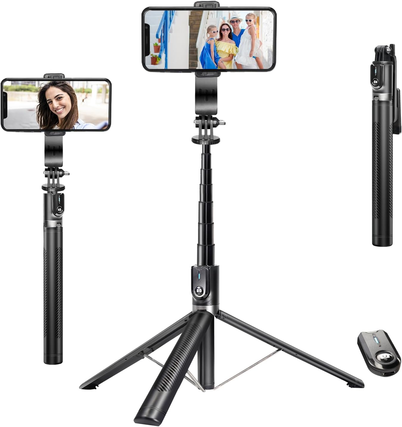 PEYOU Trípode de palo selfie de 69 pulgadas con control remoto ...