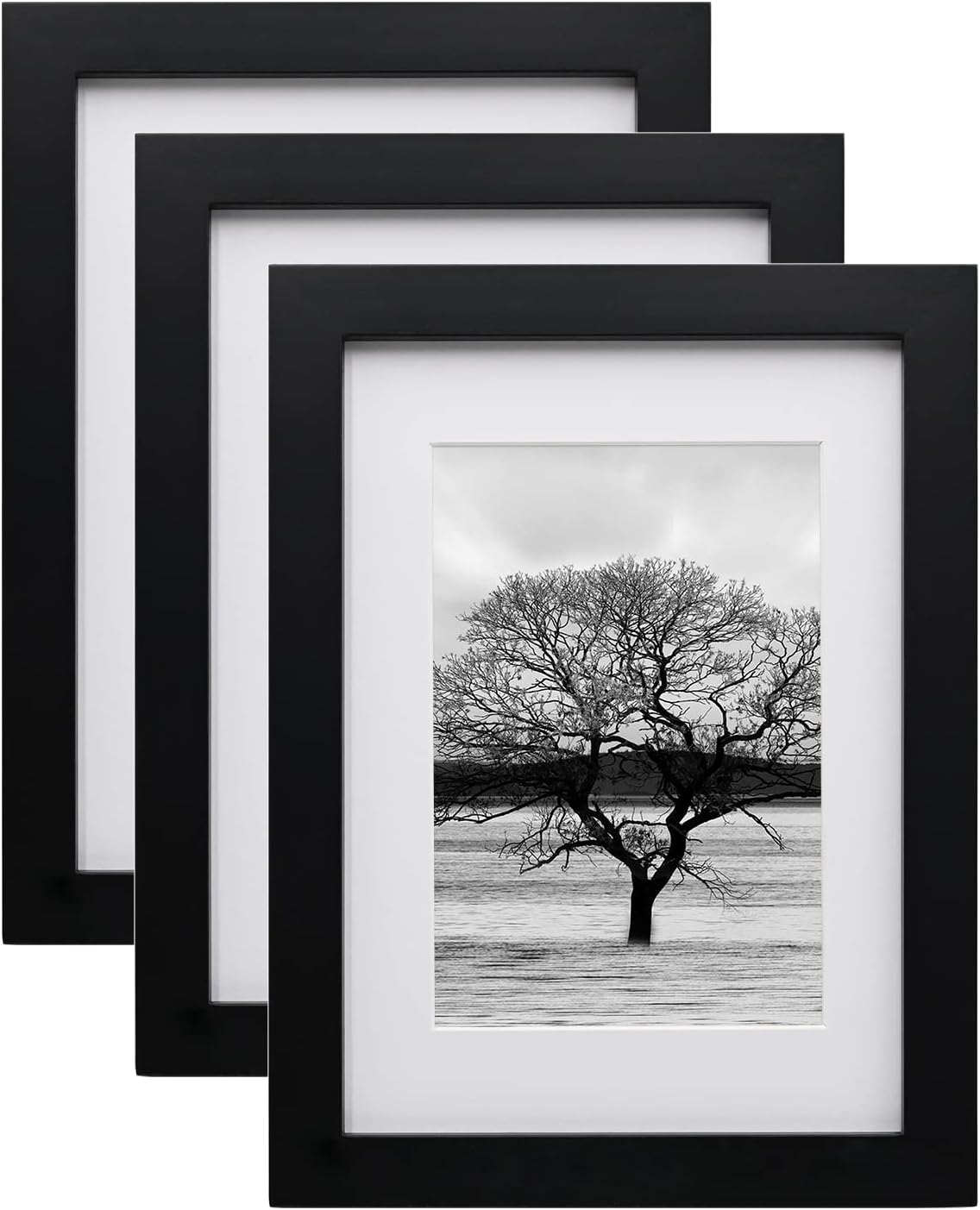 A5 Frame,A5 Picture Frame 100% Solid Wood Matted for 6x4, A5 Photo ...