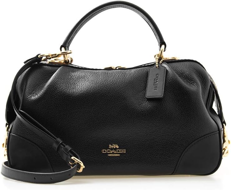 Amazon | [コーチ] レディース 2WAY ハンドバッグ ブラック POLISHED PEBBLE LEATHER LANE ...