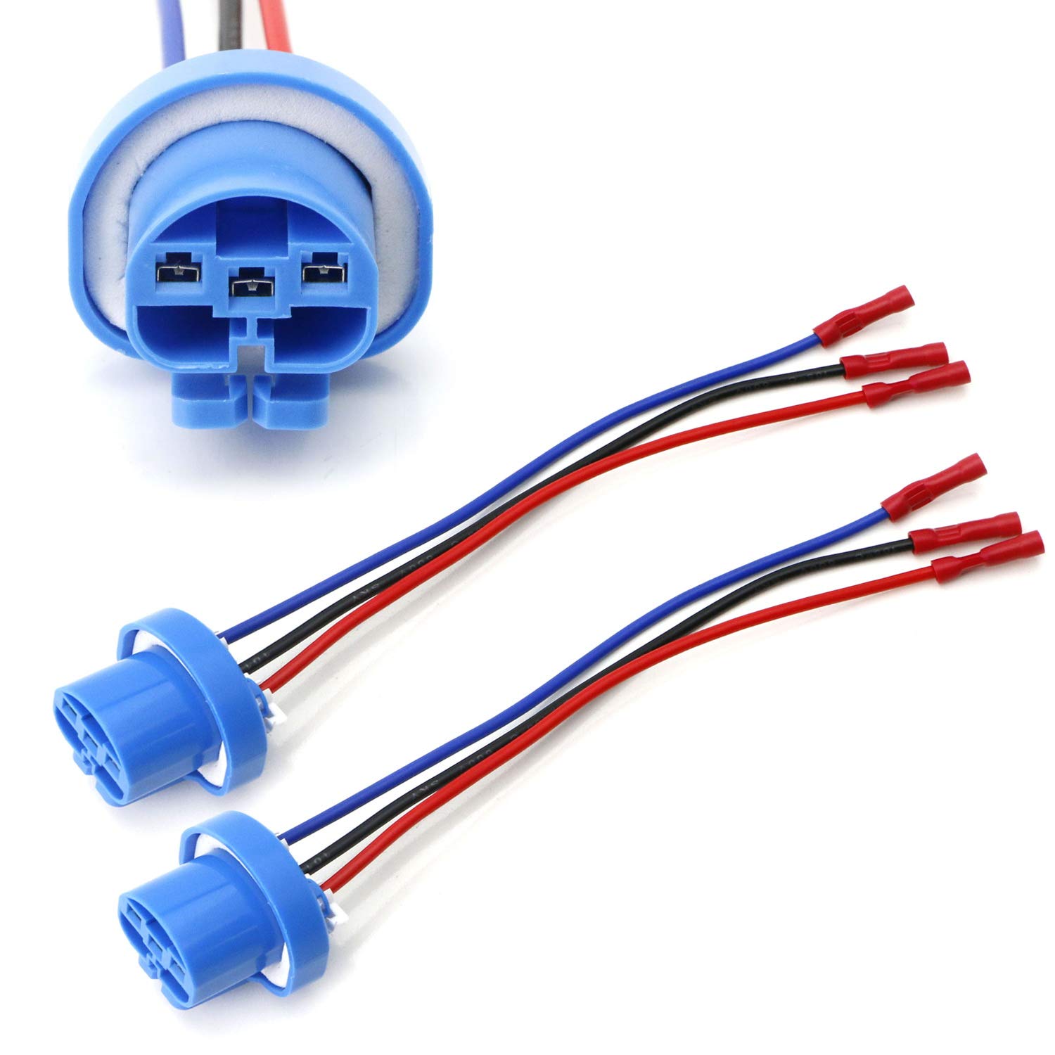 Amazon.com: iJDMTOY Pair 9004 9007 HB5 3-Wire Plug Adapter Pigtails w ...