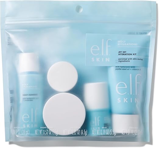 e.l.f. Jet Set Hydration Kit, Travel Friendly Hydrating Skincare Set ...