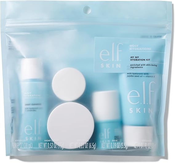 e.l.f. Jet Set Hydration Kit, Travel Friendly Hydrating Skincare Set ...