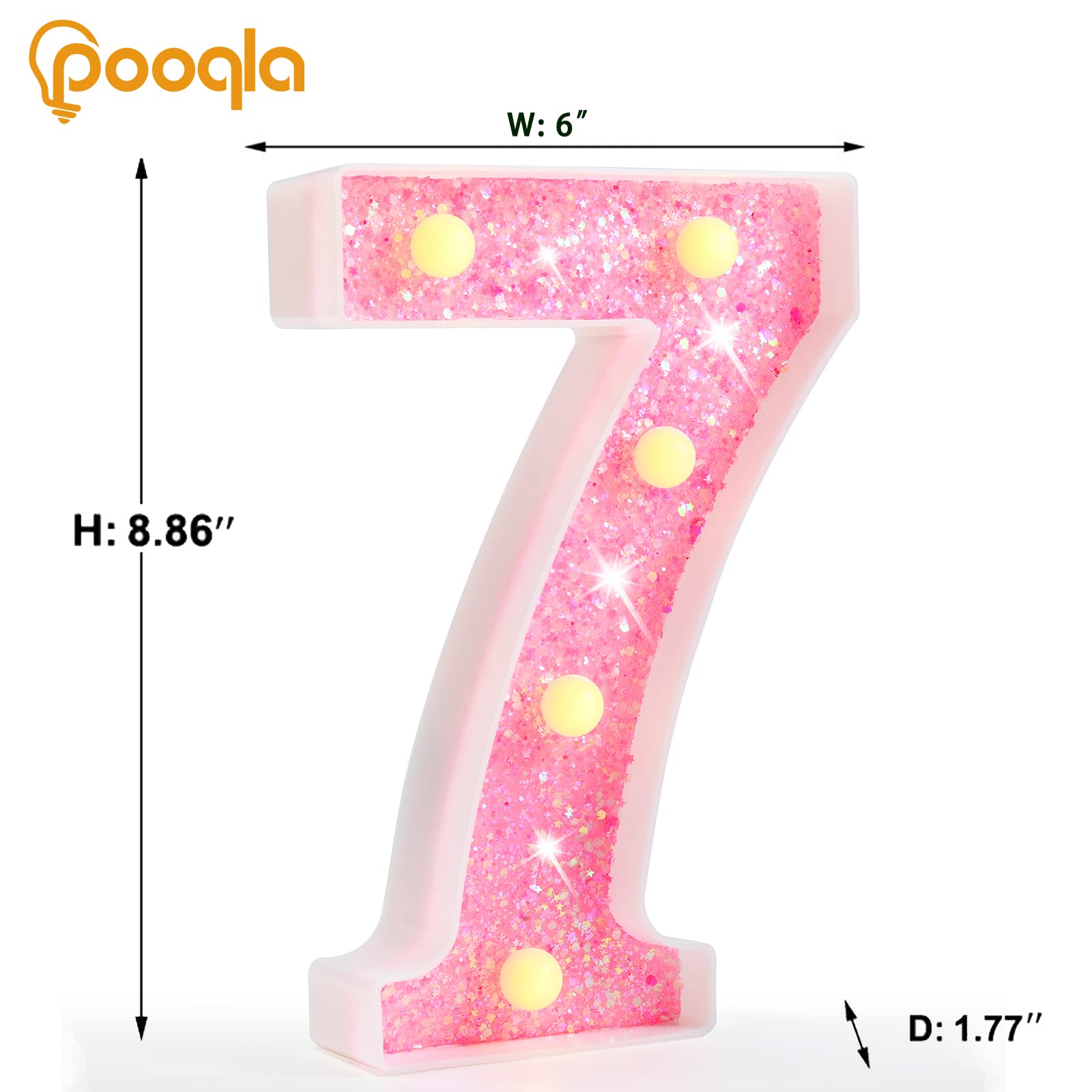 Snapklik.com : Marquee Numbers Lights, Light Up Numbers Battery Powered ...