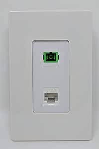 Amazon.com: RiteAV - 1 Port SC/APC Simplex Fiber 1 Port Cat6 Ethernet ...