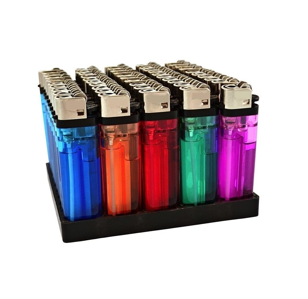 ezkart | Pack of 25 - Multipack Assorted Colour Disposable Lighters ...