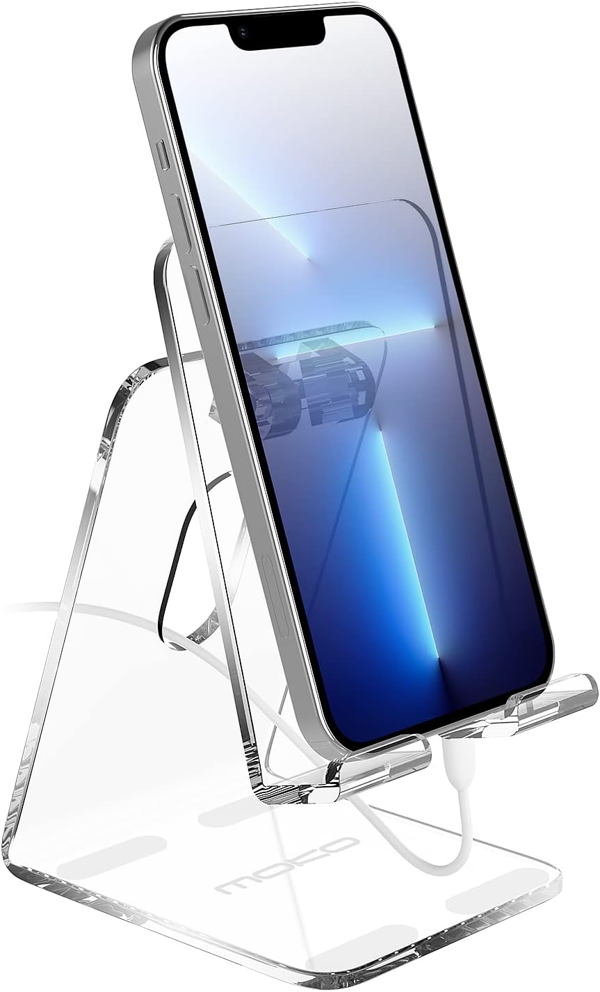 MoKo Tablet Stand, Adjustable Acrylic cell phone stand for Desk ...