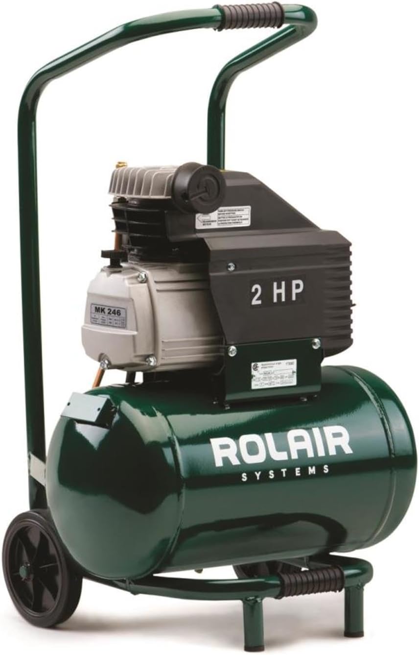 Amazon.com: Rolair FC2002HBP6 2 HP Wheeled Compressor with Overload ...