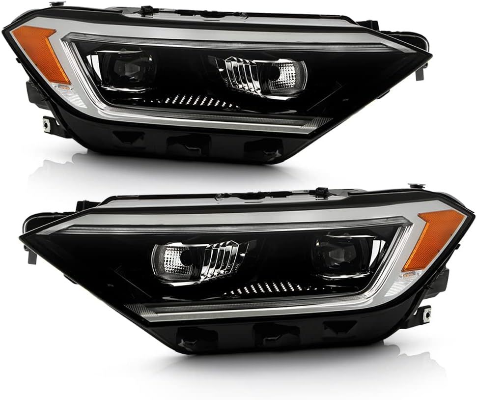Amazon.com: VIPMOTOZ Factory Style LED Projector Headlights Headlamps ...