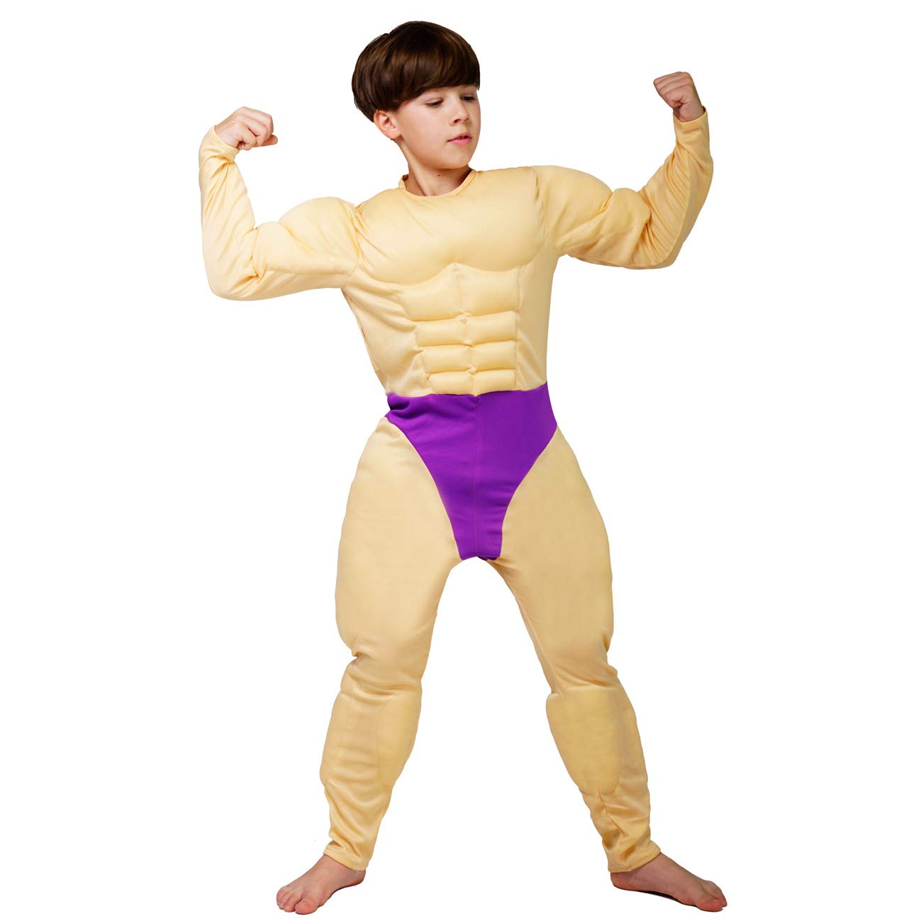 Snapklik.com : DSplay Boys Muscle Suit Costume Weightlifter Jumpsuit