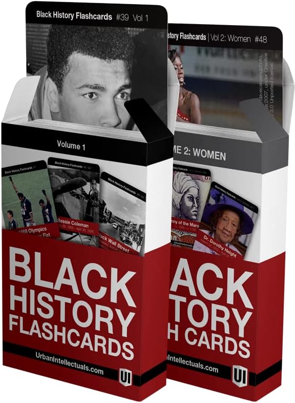 Amazon.com: Urban Intellectuals Black History Flashcards - Volume 1 & 2 ...