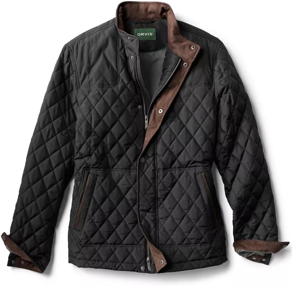 Orvis Men's RT7 Quilted Jacket made from Recycled Materials, Black - X ...
