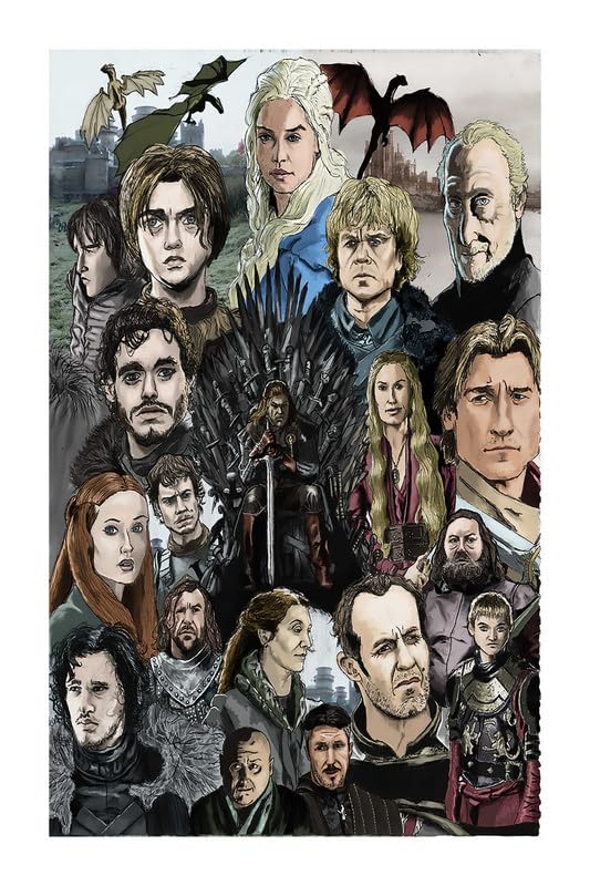 HK PRINTS Game of Thrones Wall Poster for Room (12x18 Inch, 300 GSM ...