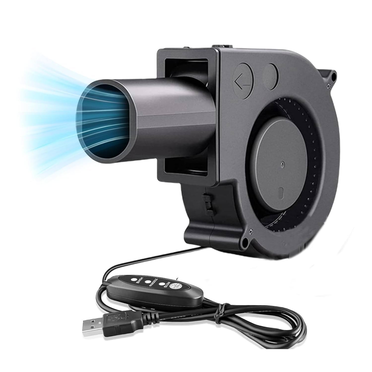 9733 97mmx33mm DC 5V USB Blower Brushless Cooling Fan, Quiet 97mm Mini ...