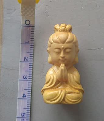 Amazon.co.jp: Mini Mini Female Guanyin Buddha Statue Figurine Carved ...