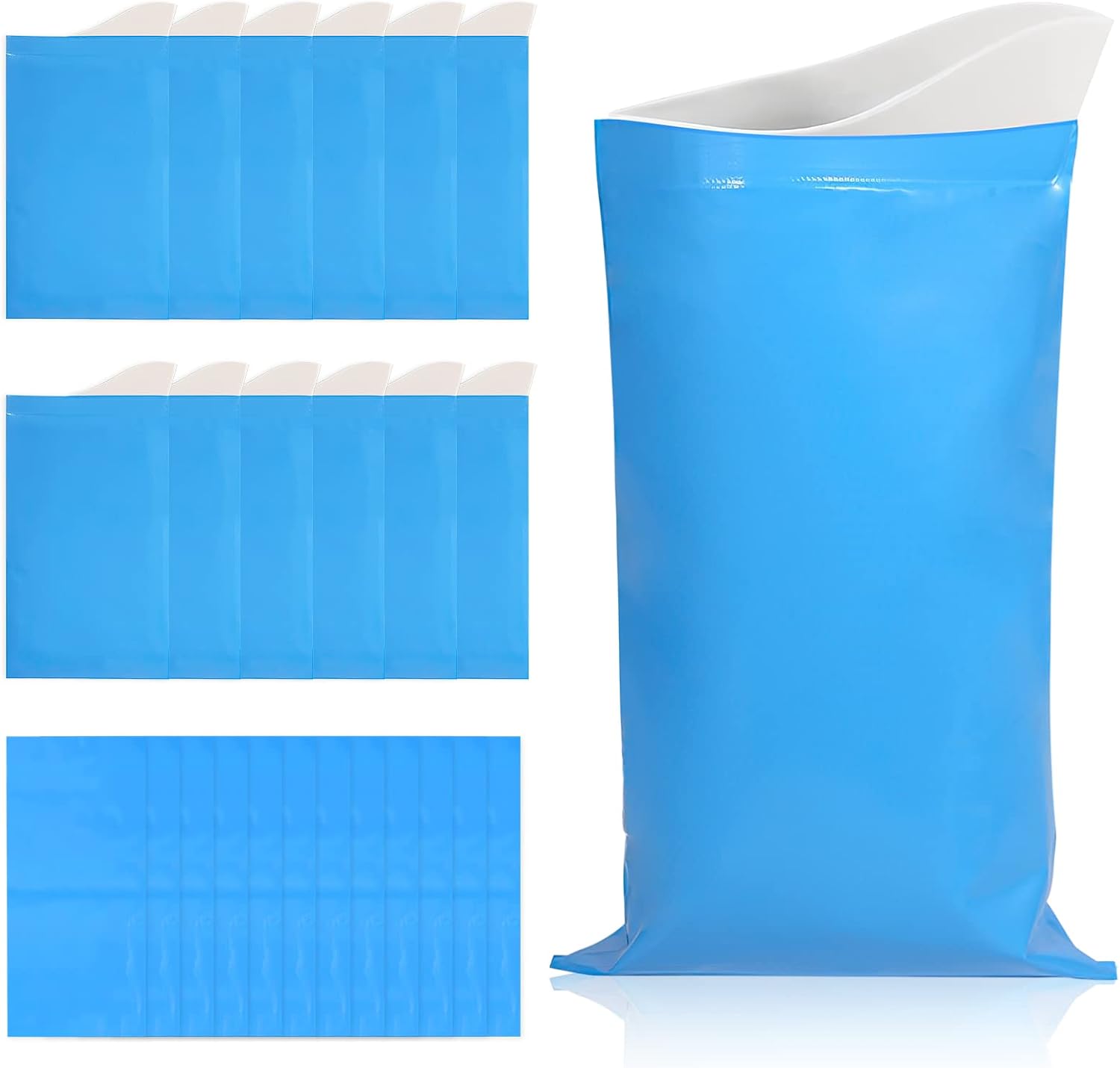 UNQMAG 12 Pack 600 ml Pee Bags, Leak Proof Portable Wee Pee Bags, Gel ...